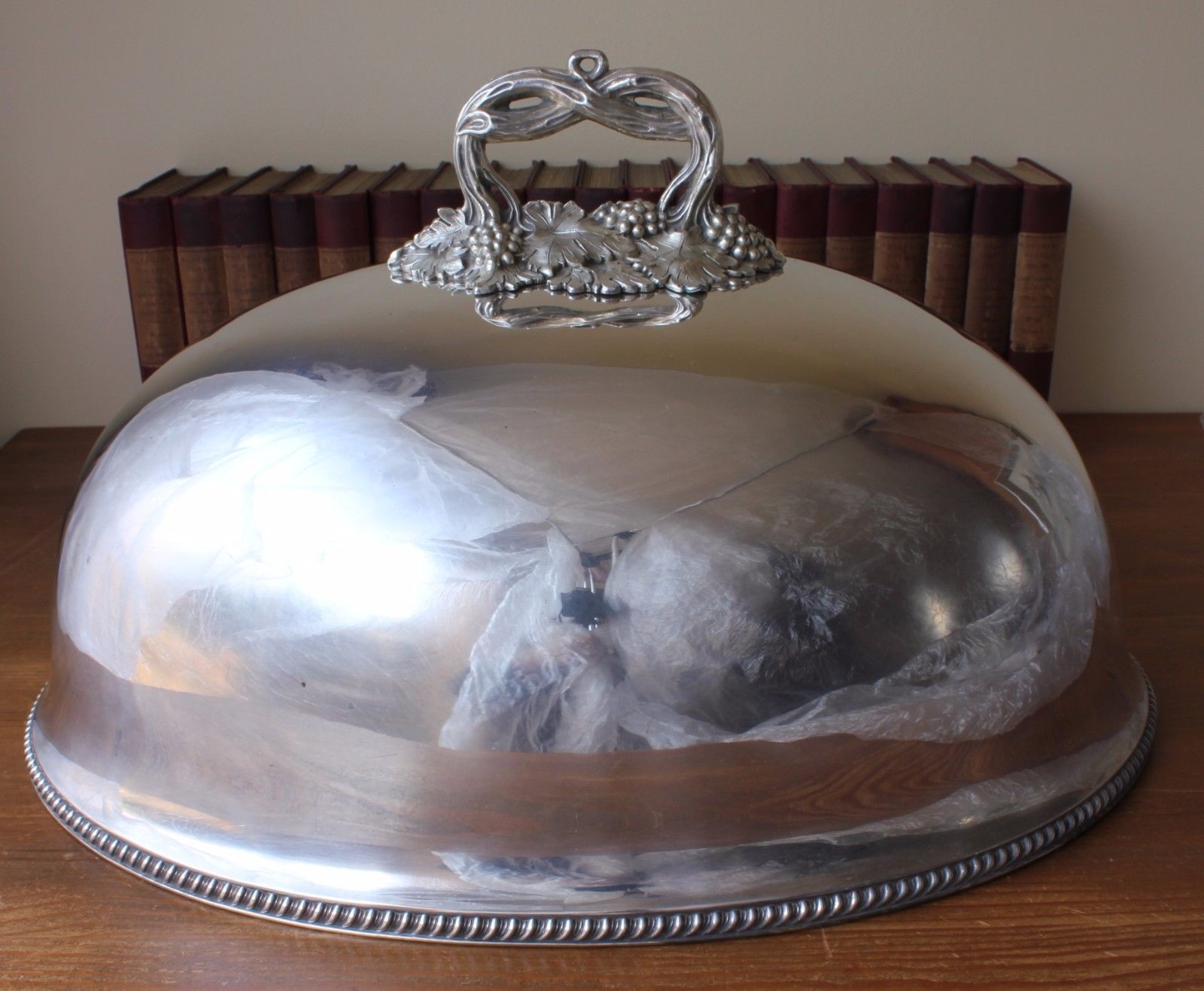 Fabulous X Large Victorian Silver Plate Meat Food Cover. Big Xmas ...