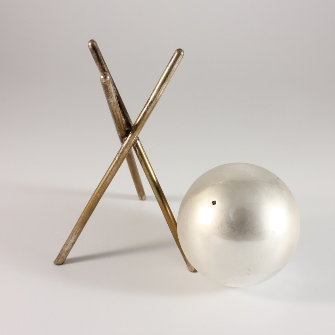 Glasgow Silver Bowling Ball Trophy. Largs Bowling Club 1947.