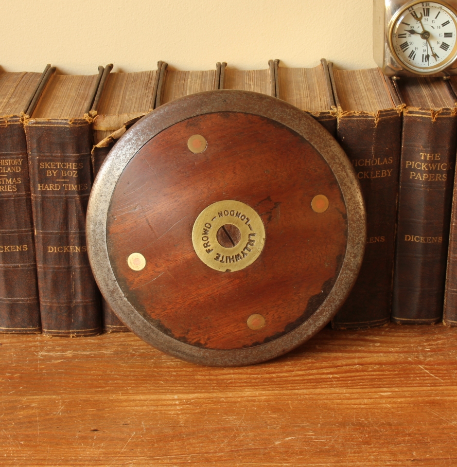 Wood Discus Lillywhite Frowd London. Door Stop, Gym, Sports Bar or Prop.