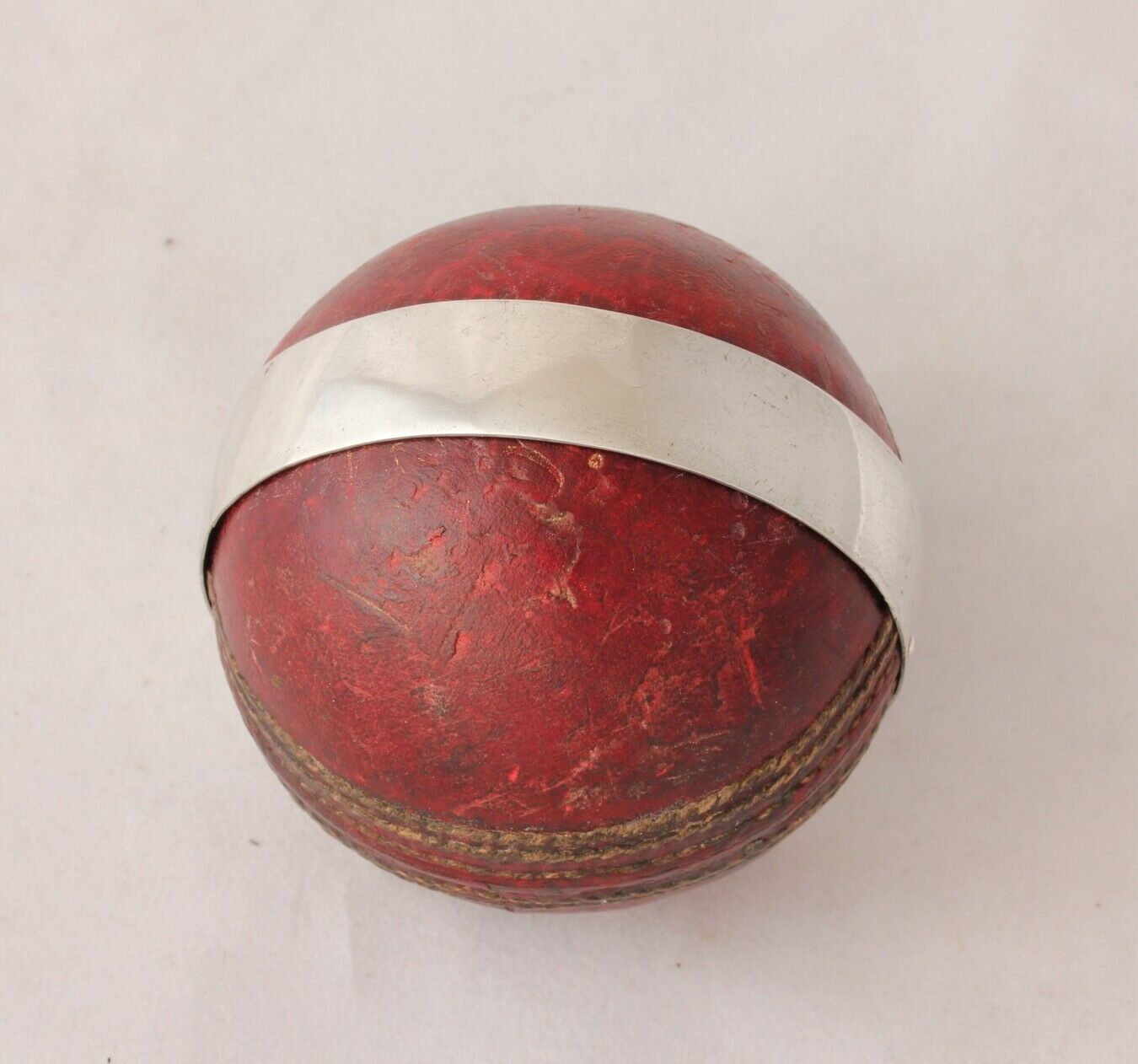 Silver Band Cricket Ball Trophy. MCC v West Indies 1950 Jim Sims. Lords.