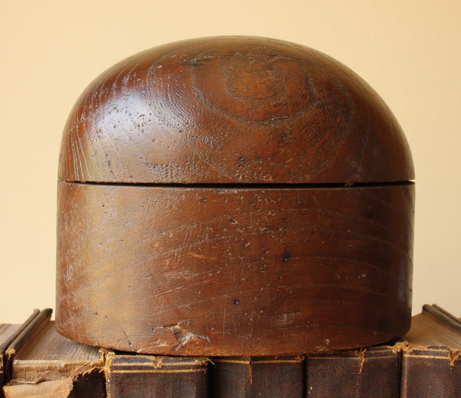 Vintage Original Milliners Dark Brown Wooden Hat Block Shop Display ...
