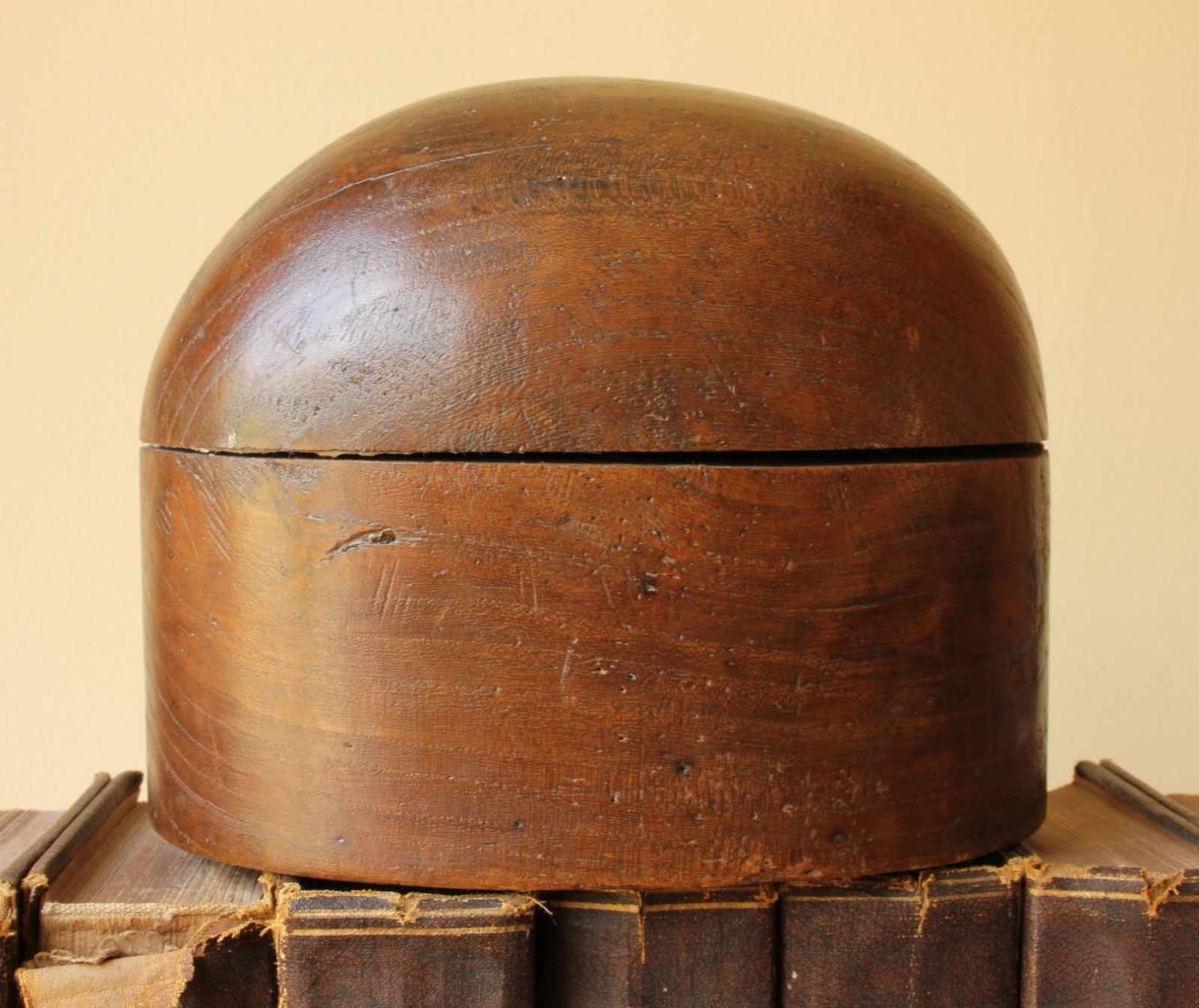 Vintage Original Milliners Dark Brown Wooden Hat Block Shop Display ...