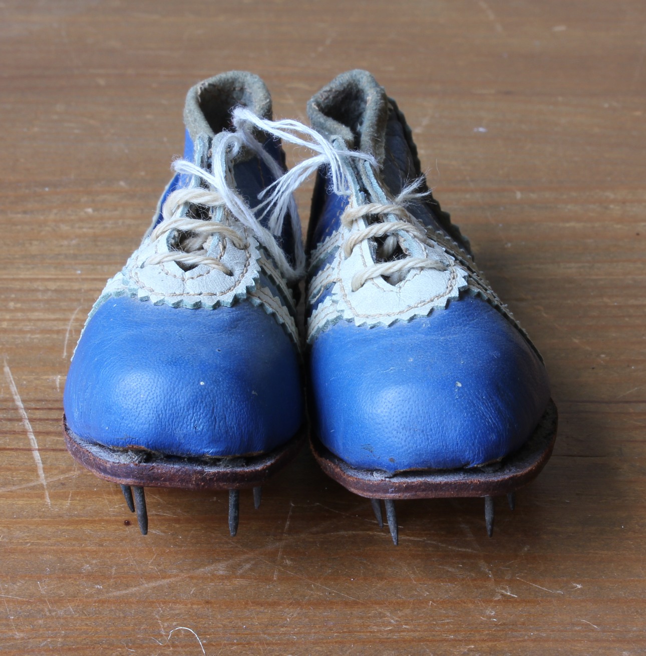 Vintage 1950's Miniature Running Spikes by adidas.
