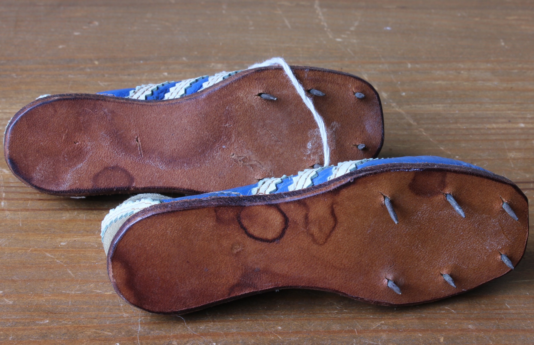 Vintage 1950's Miniature Running Spikes by adidas.