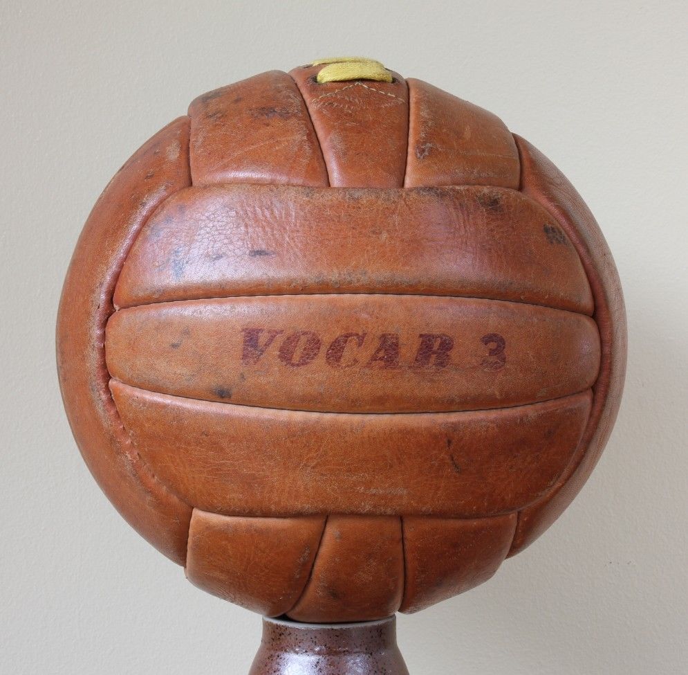 Vintage Mitre Vocar 3 Services Cup Leather Football. 18 Panel Old ...