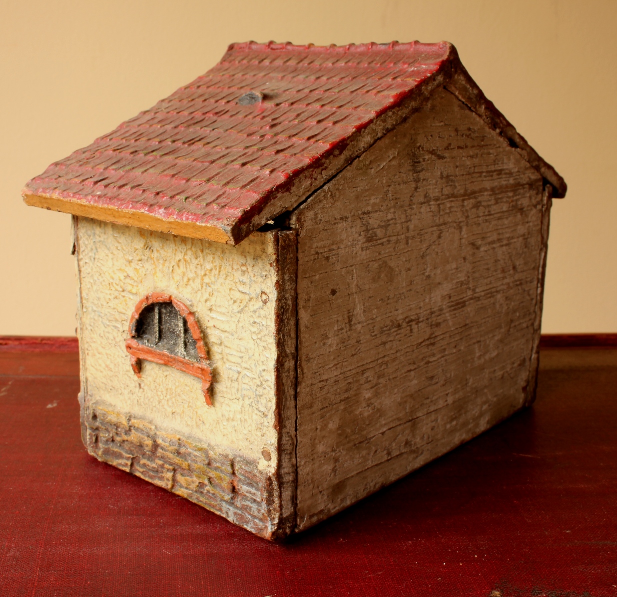 Two Miniature Cottages. Decorative Hand Built Model & Barn.