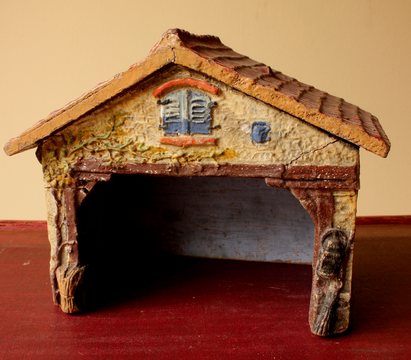 Two Miniature Cottages. Decorative Hand Built Model & Barn.