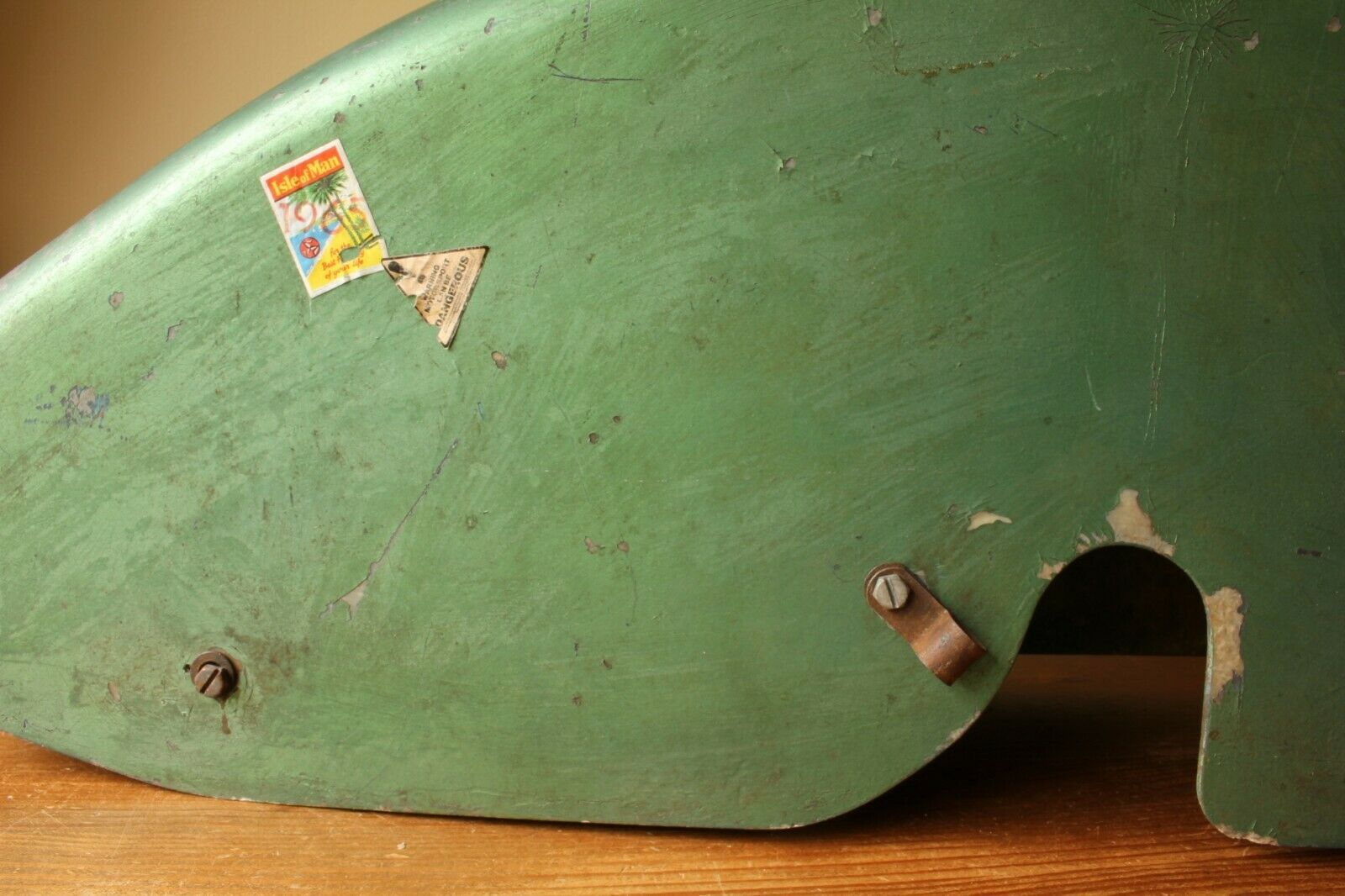 Norton Motorcycle Sidecar Racing Wheel Cover. Motorbike Dunlop 1960's.