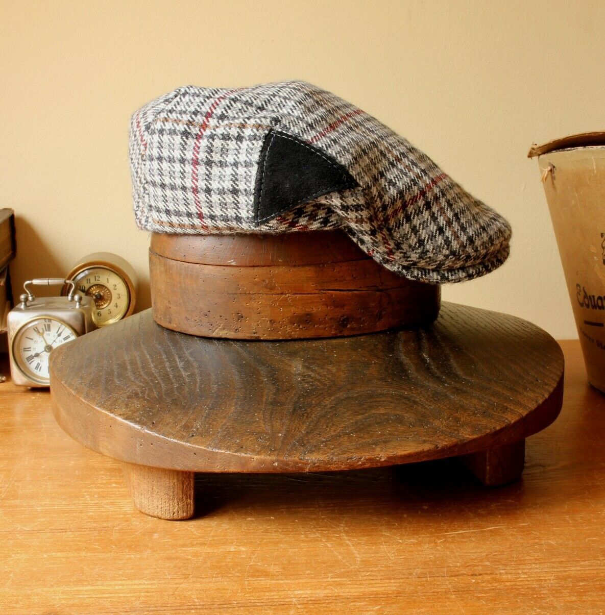 Milliners Wooden Hat Block. Mountie Campaign Style Shop Display.
