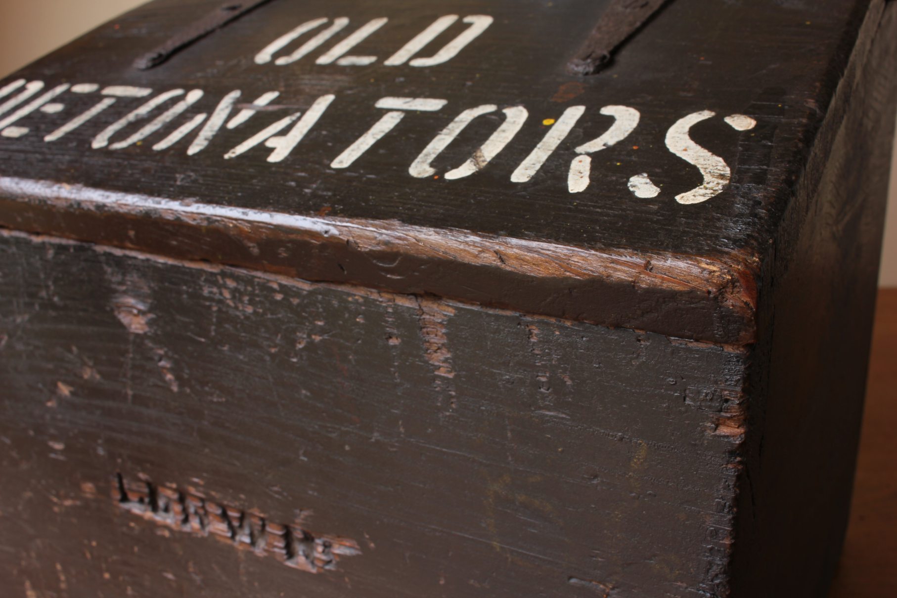 Old Detonators Storage Box. London & North Western Railway. c1900.