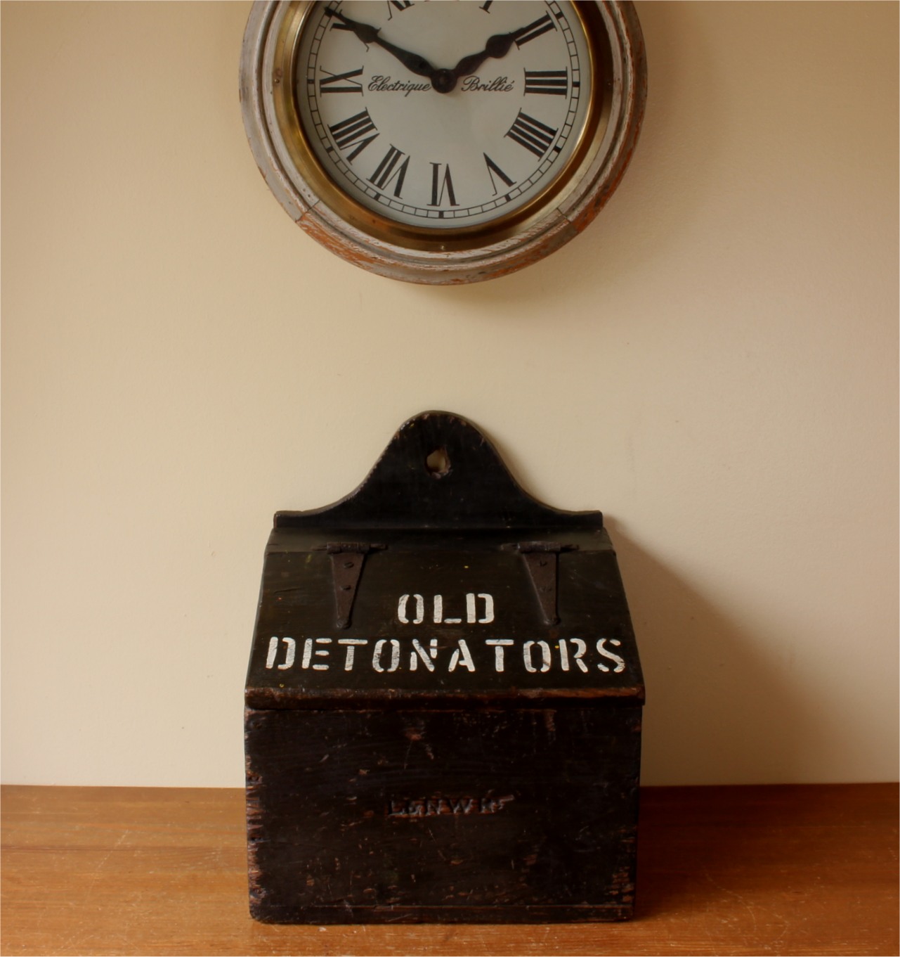 Old Detonators Storage Box. London & North Western Railway. c1900.