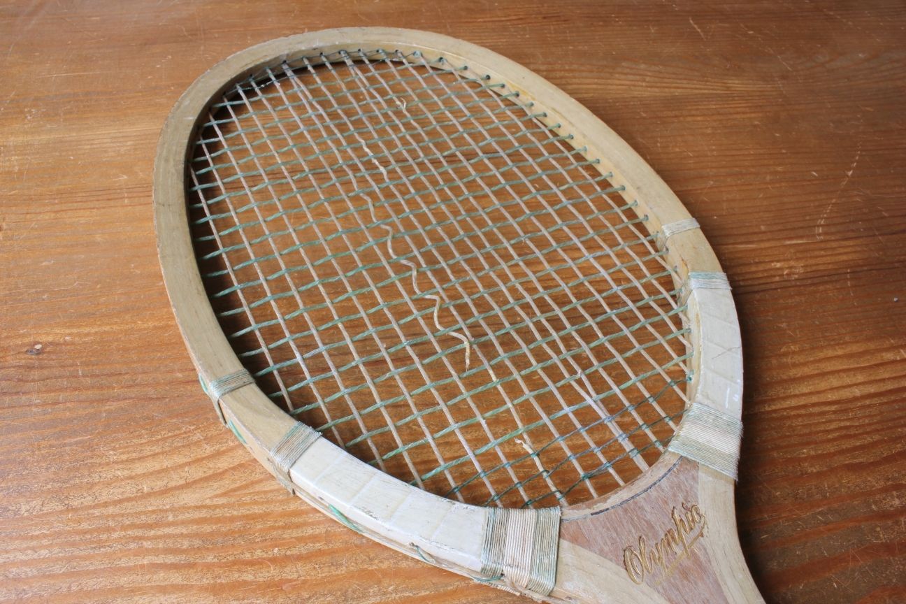 Lawn Tennis Racket by Olympic c1910.