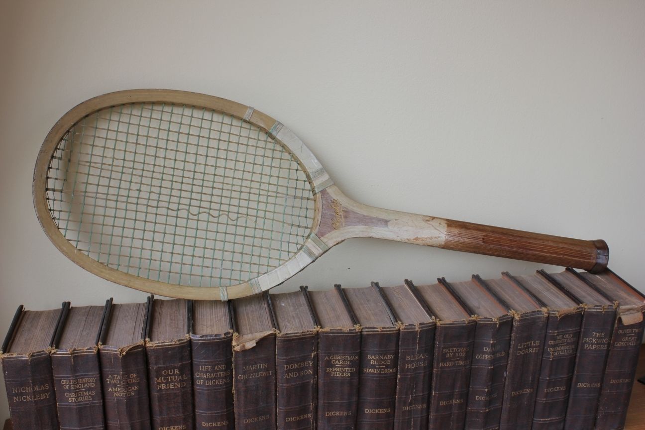 Lawn Tennis Racket by Olympic c1910.