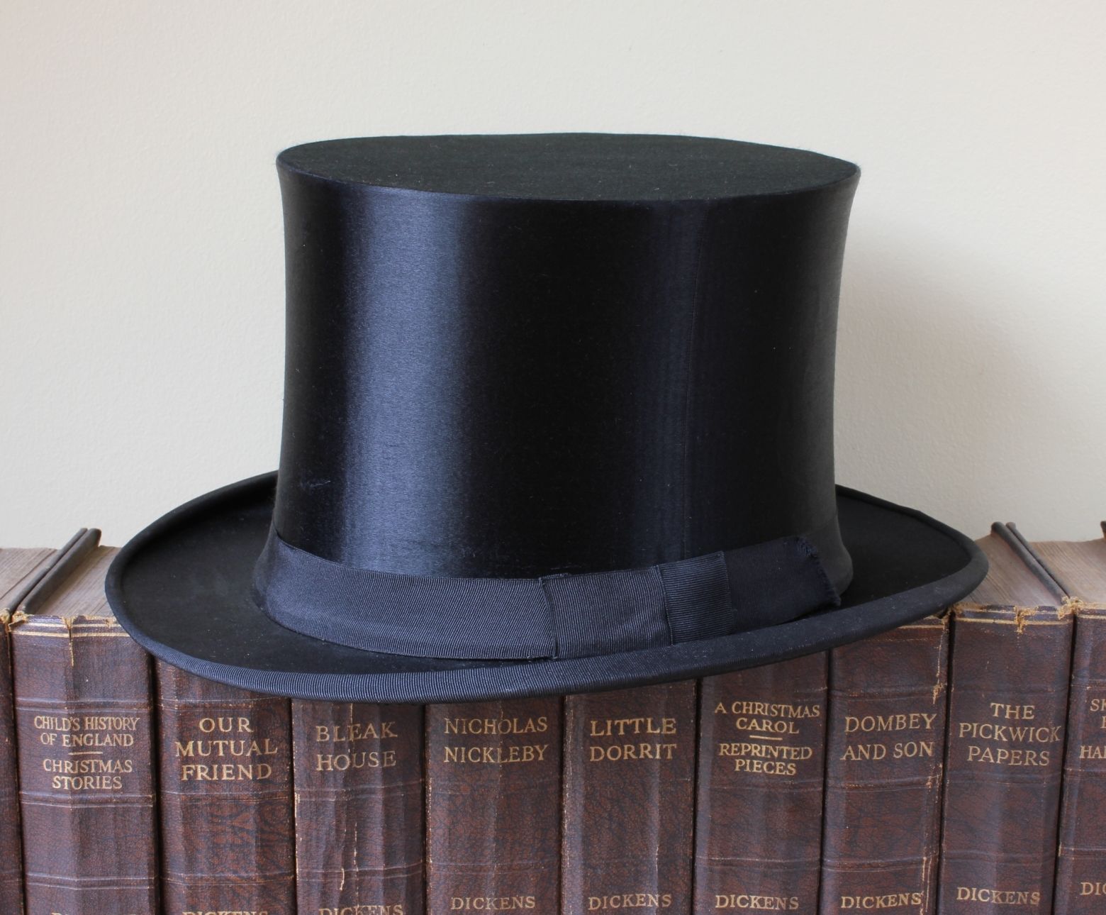 Black Silk Opera Top Hat by Carl Dehardi, Hannover.Size UK 6 5/8.