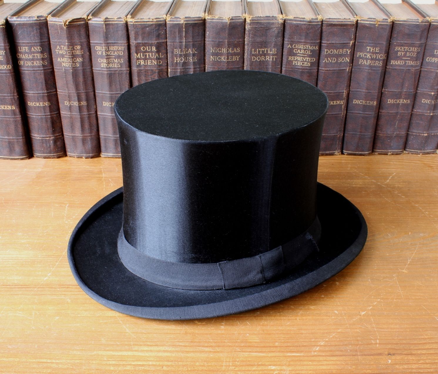 Black Silk Opera Top Hat by Carl Dehardi, Hannover.Size UK 6 5/8.