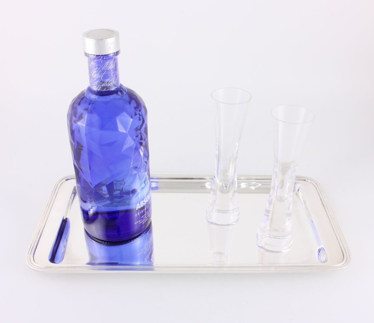 Luxury Silver Plated Puiforcat Cocktail Serving Tray. French Hermes.