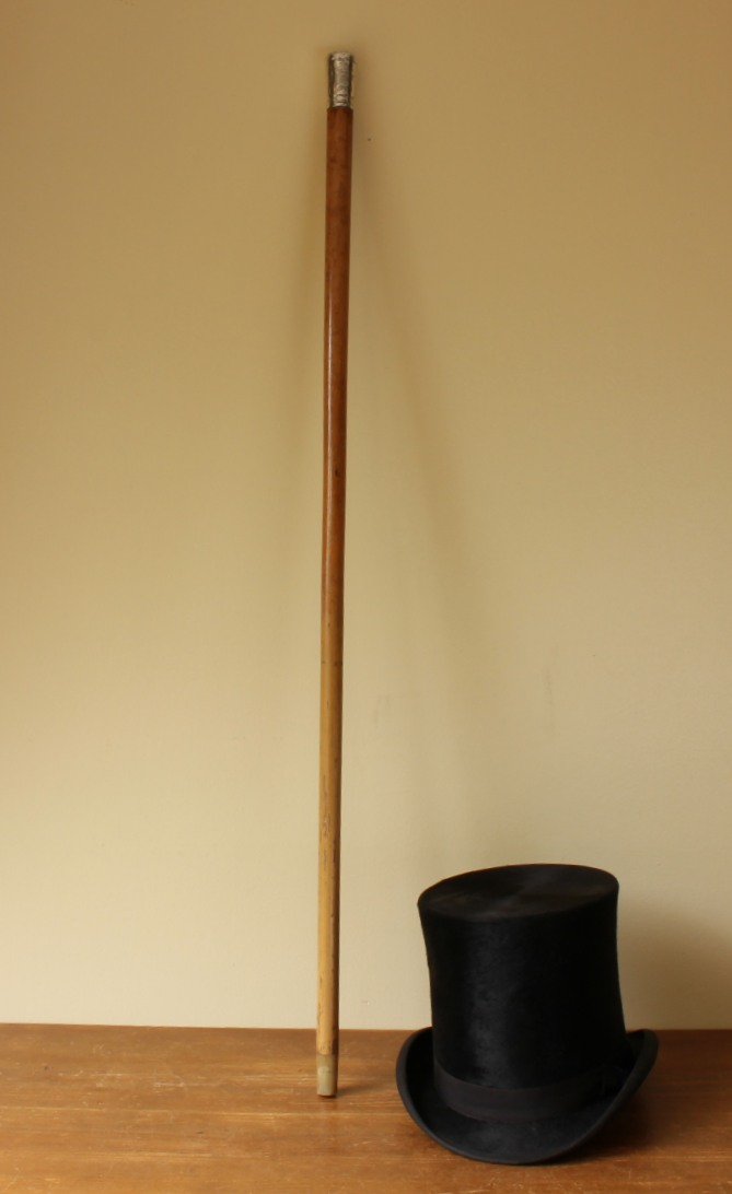 WW1 Silver Malacca Walking Cane. 16th County of London Queens Westminsters.