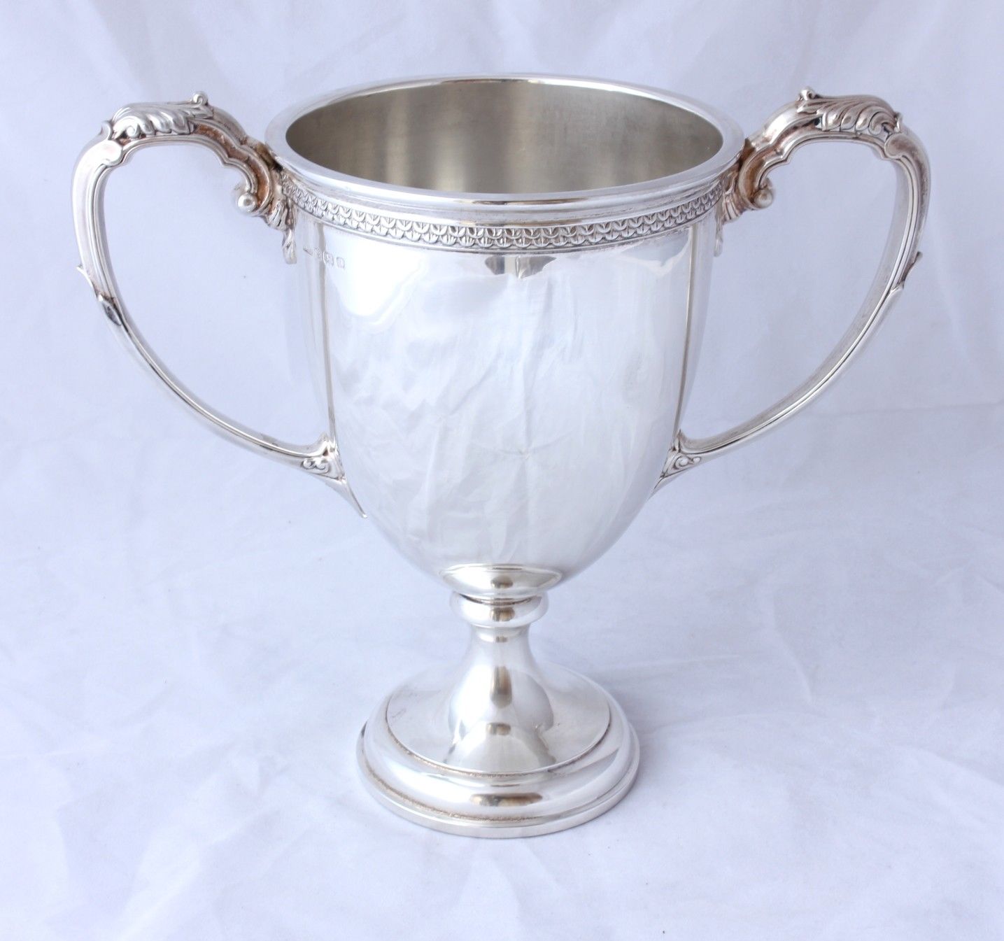 Large Silver Chas Smelling Bowling Trophy Messrs Olive & Partington 1937.