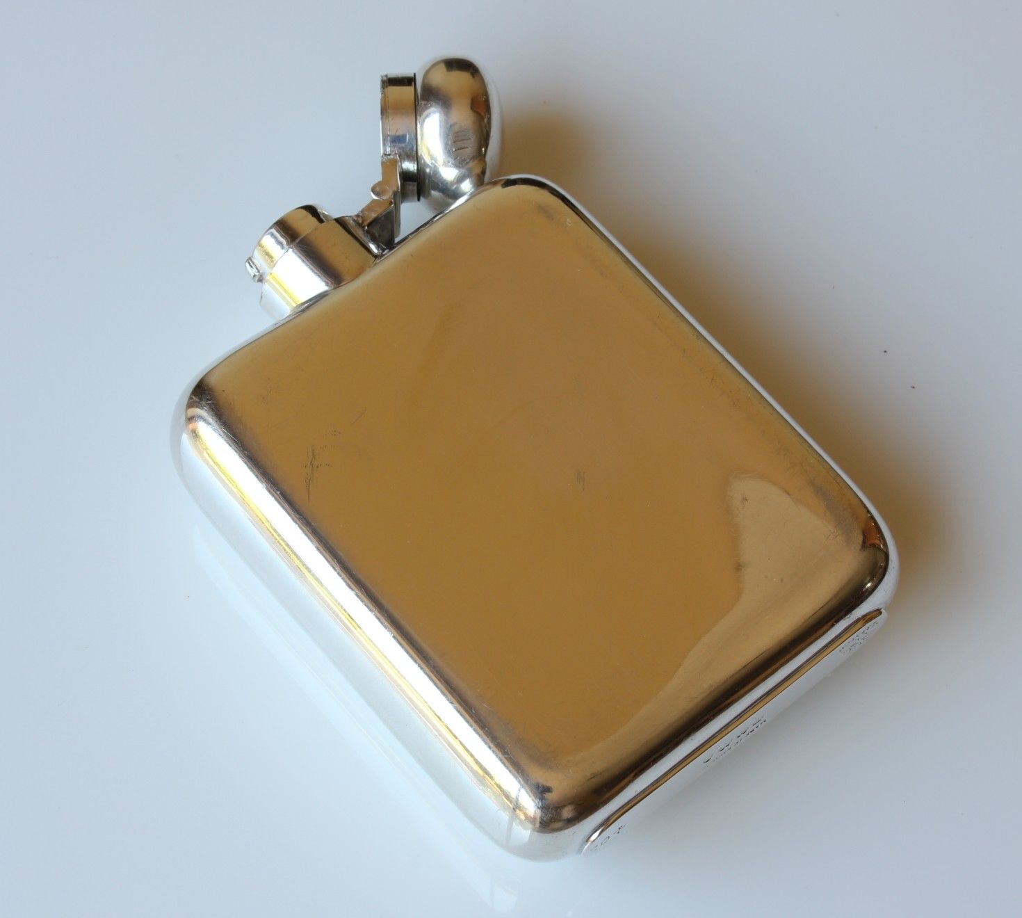Vintage Silver Plated Hip Flask. Small Despatch 4oz EPNS Spirit Whisky ...