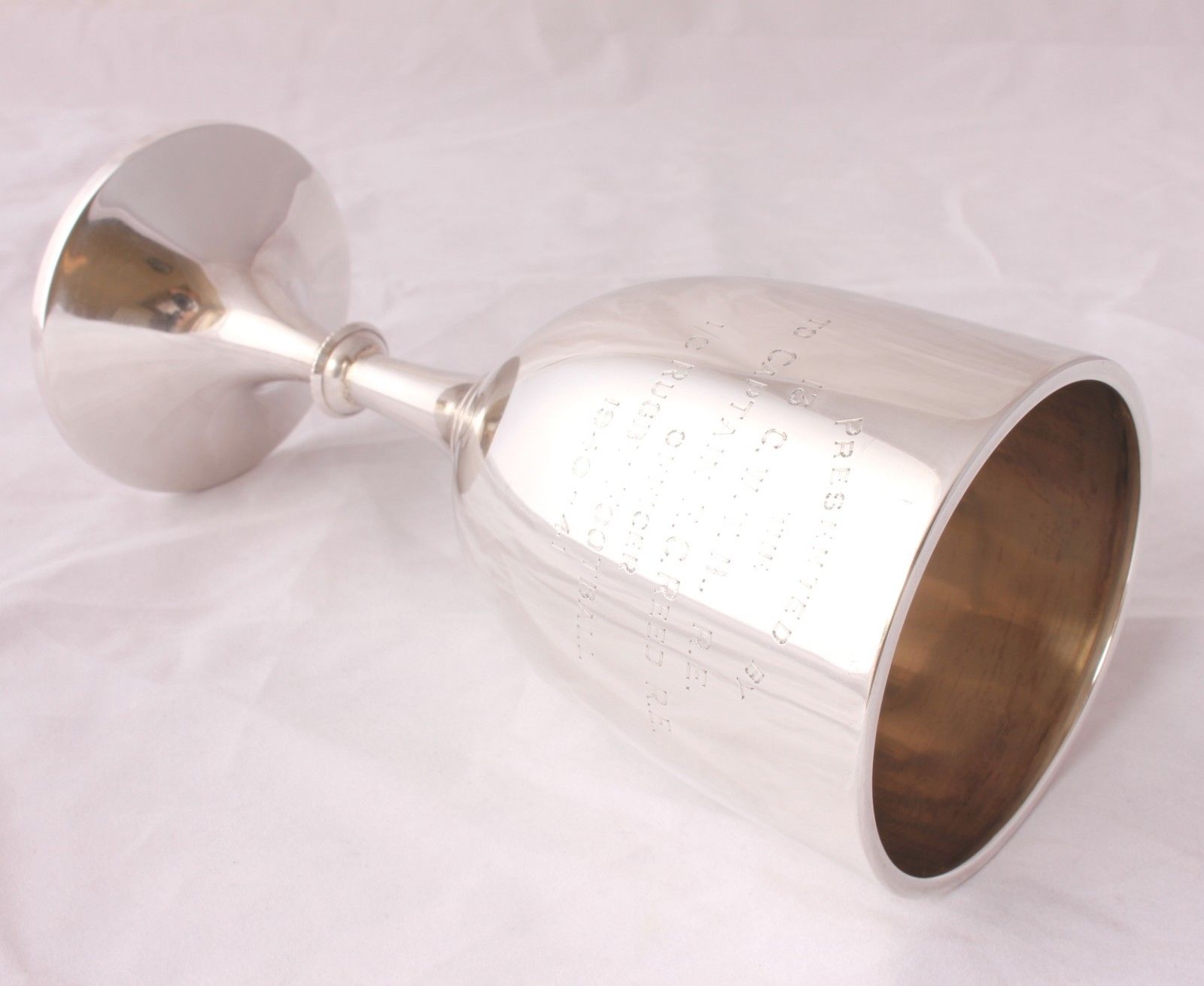 Vintage Solid Silver Military Rugby Football Sports Trophy Cup 1940.