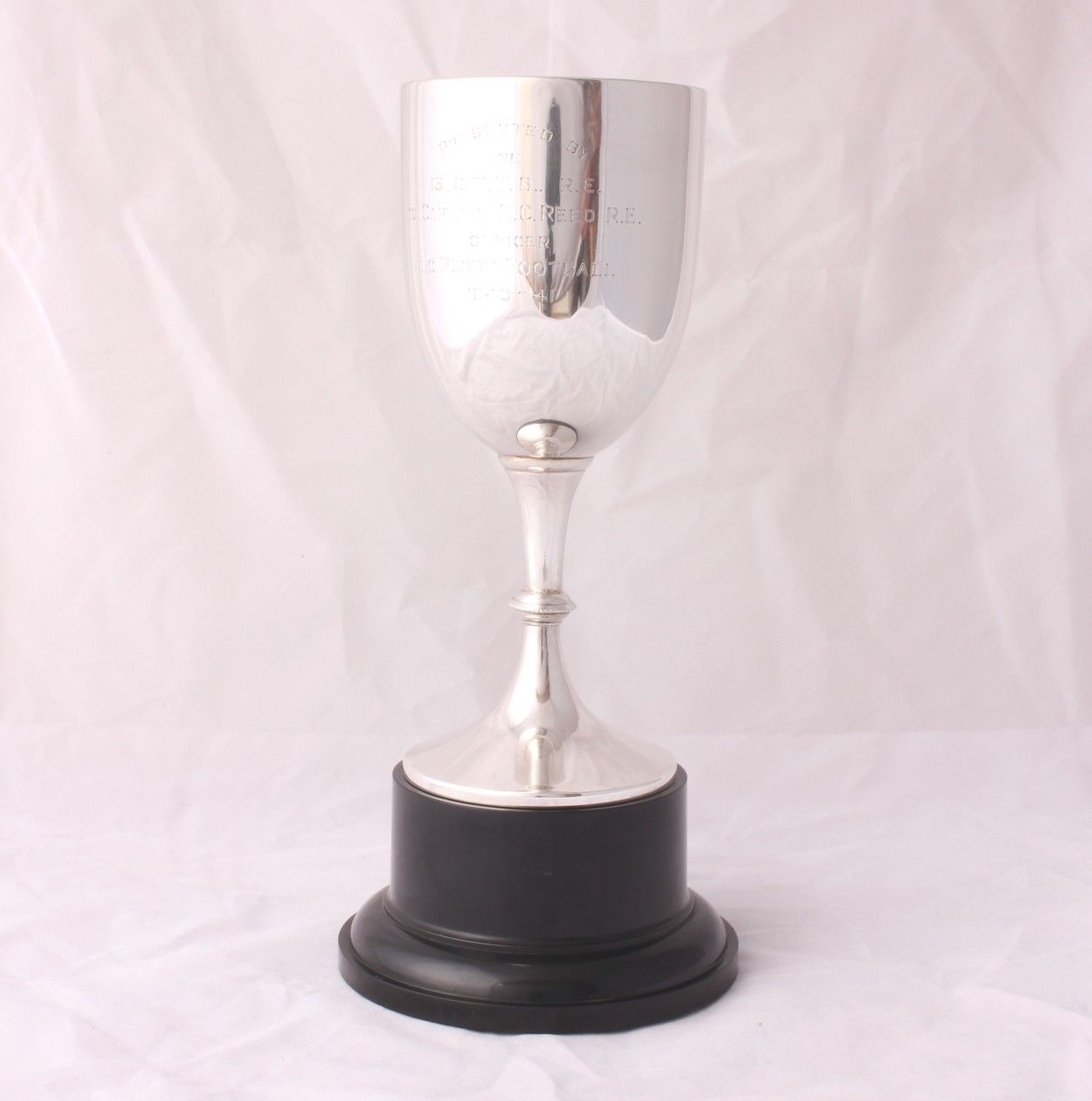 Vintage Solid Silver Military Rugby Football Sports Trophy Cup 1940.
