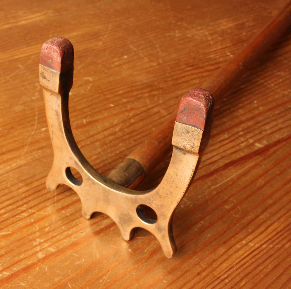 Brass Snooker Spider Cue Rest. Wood Billiards Pool Bridge Reach.