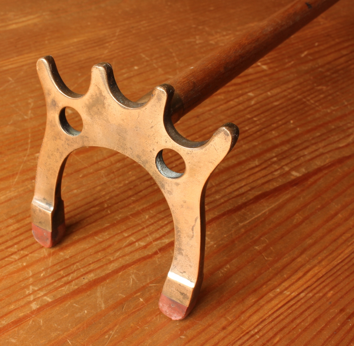 Brass Snooker Spider Cue Rest. Wood Billiards Pool Bridge Reach.