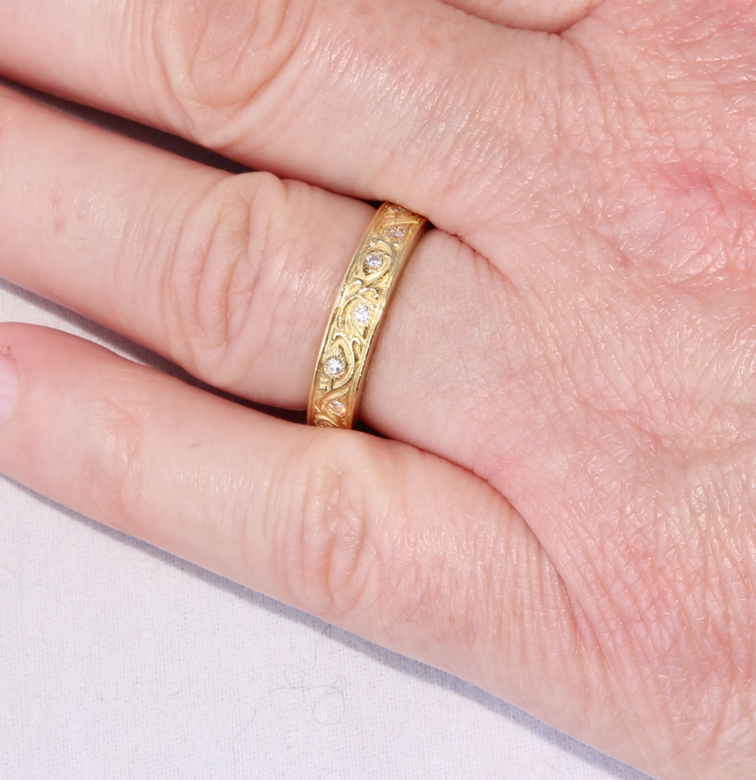 Stephen Webster 18ct Gold Diamond Ring. Unique Eternity Wedding Band ...