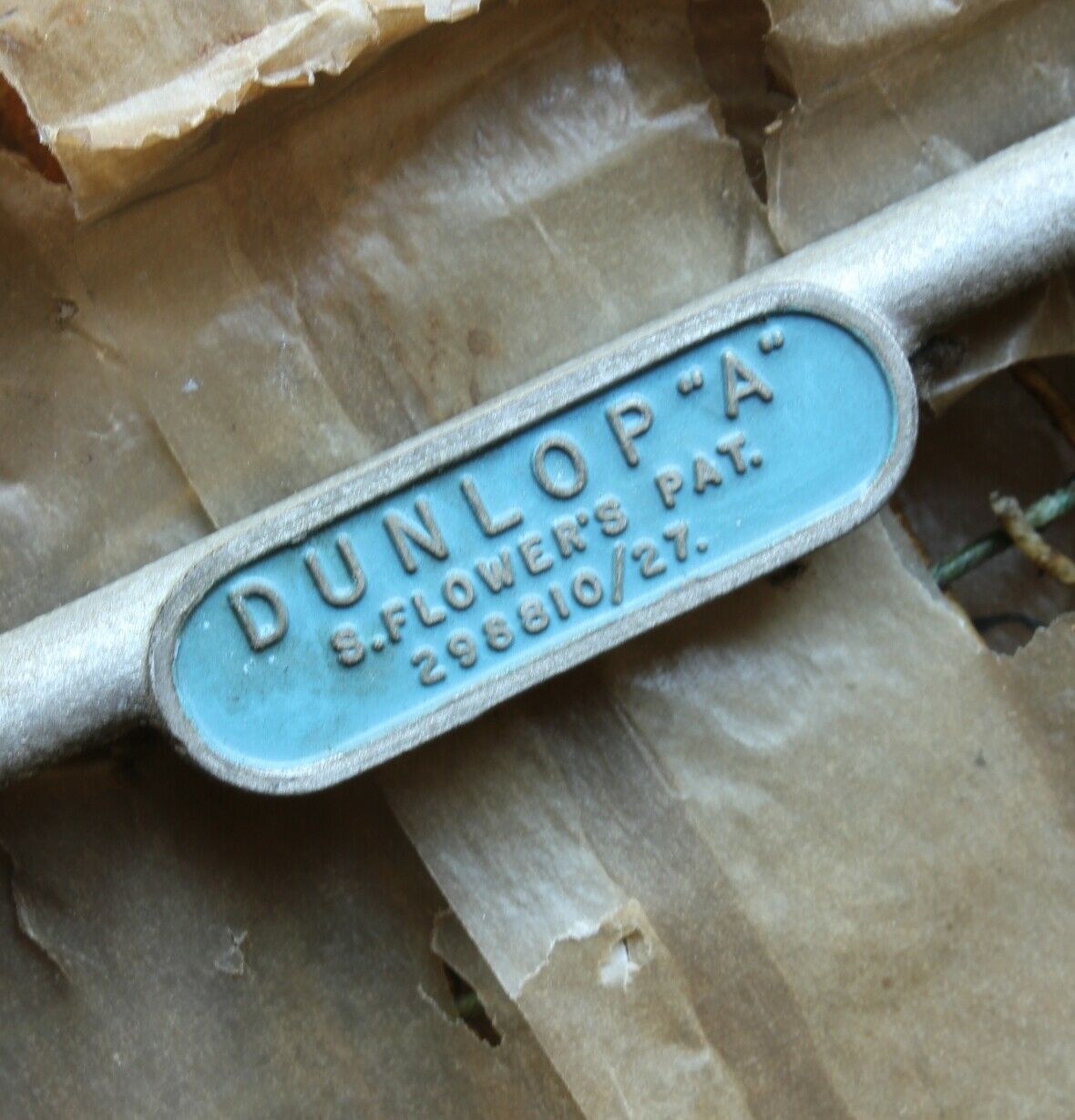 Stuart Surridge Iris-brand Argyle Tennis Racquet & Dunlop Press.