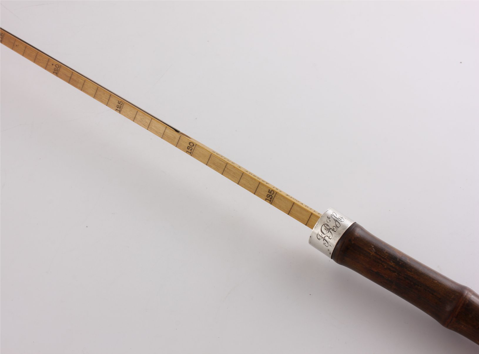 Bamboo Root Walking Cane Horse Measuring Stick. Swaine & Adeney c1900.