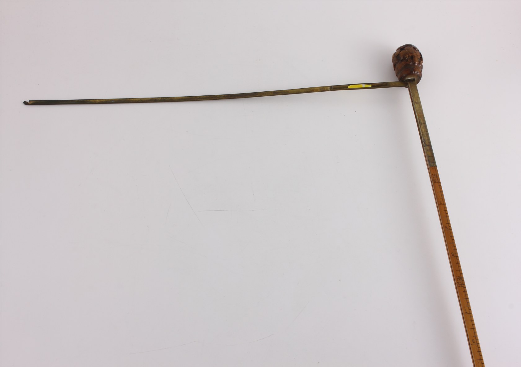 Bamboo Root Walking Cane Horse Measuring Stick. Swaine & Adeney c1900.
