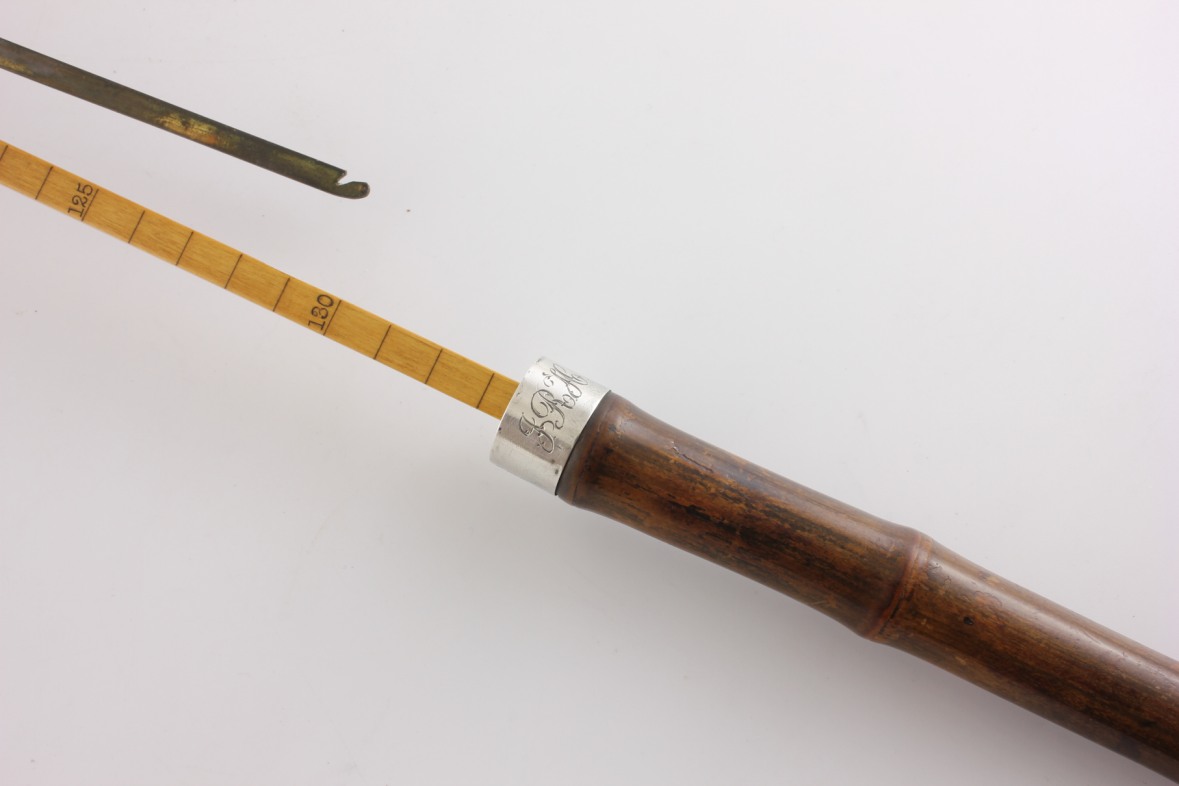Bamboo Root Walking Cane Horse Measuring Stick. Swaine & Adeney c1900.