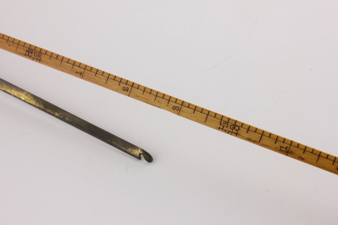 Bamboo Root Walking Cane Horse Measuring Stick. Swaine & Adeney c1900.