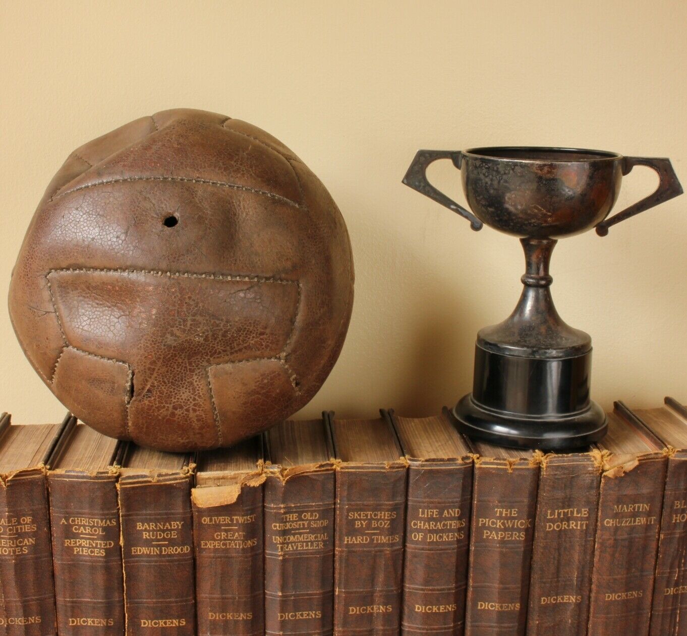 T-Panel Football. Old Valve Soccer T Ball. c1950.
