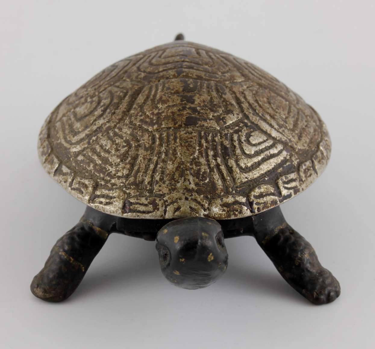 Turtle Table Bell. Novelty German Tortoise Shell Hotel Counter Desk Bell.