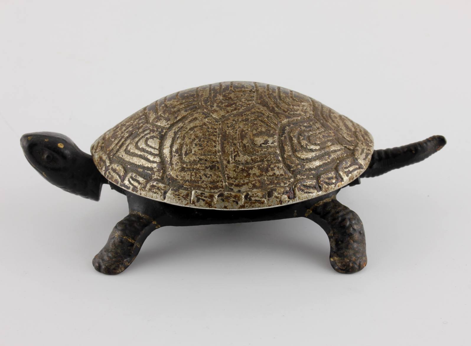 Turtle Table Bell. Novelty German Tortoise Shell Hotel Counter Desk Bell.