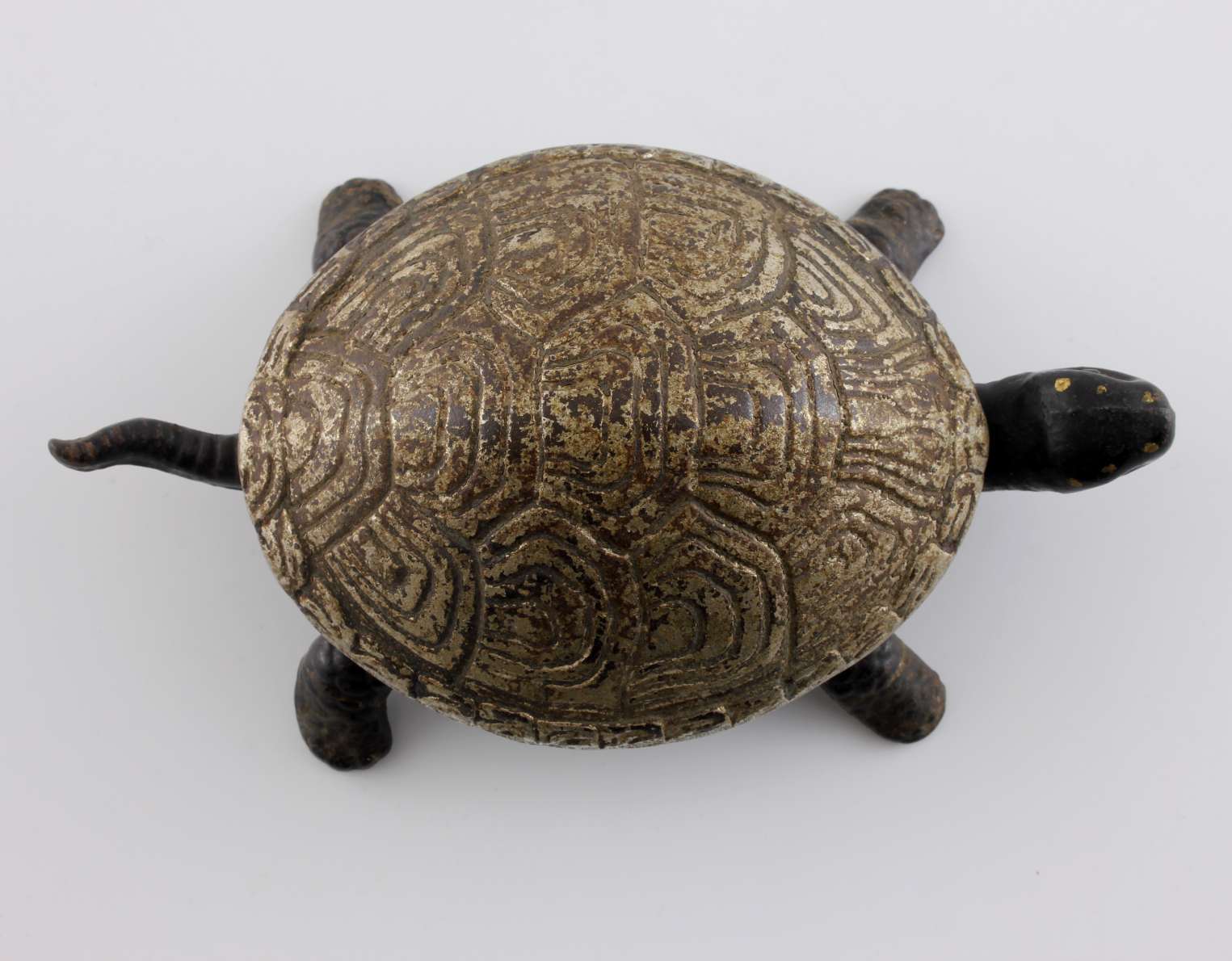 Turtle Table Bell. Novelty German Tortoise Shell Hotel Counter Desk Bell.