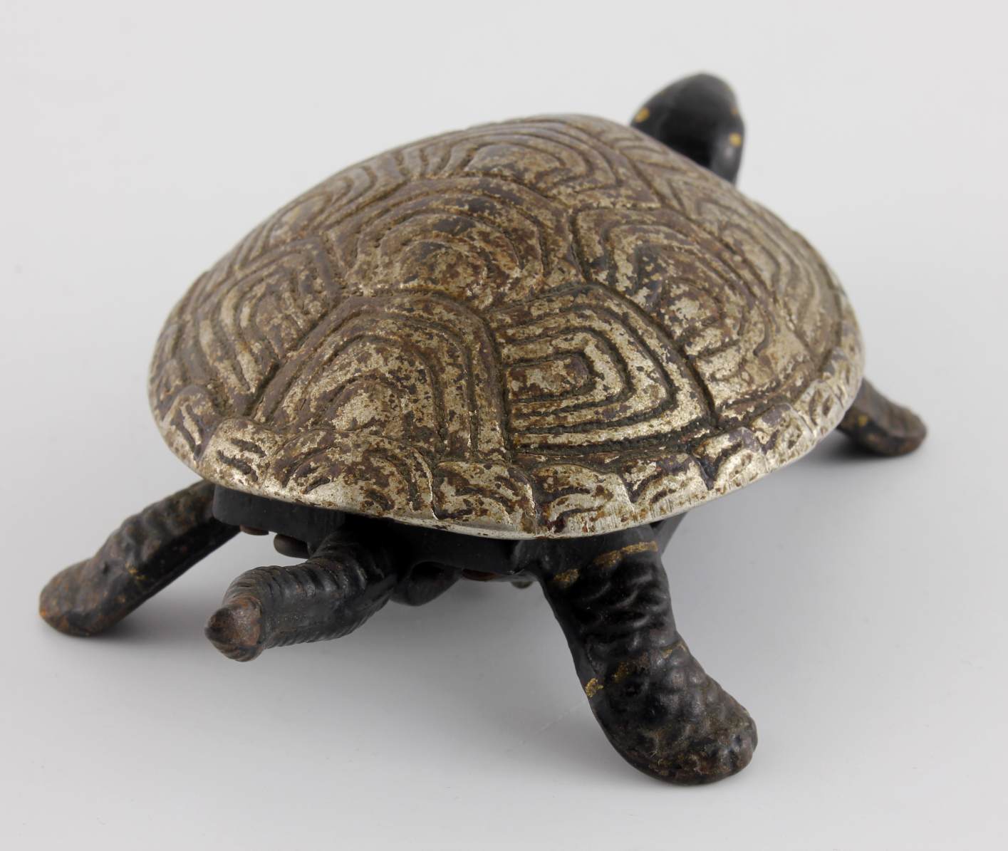 Turtle Table Bell. Novelty German Tortoise Shell Hotel Counter Desk Bell.