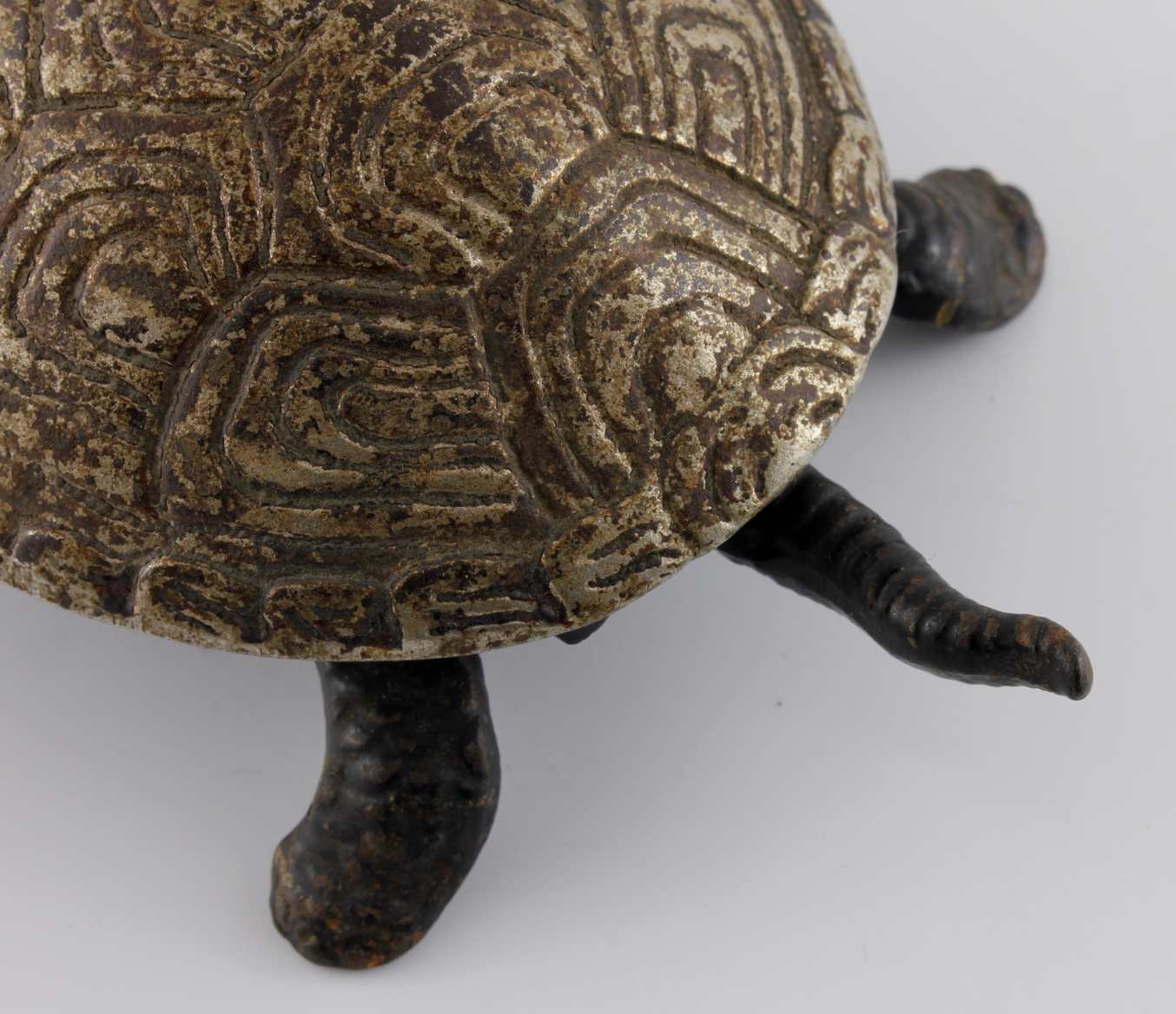 Turtle Table Bell. Novelty German Tortoise Shell Hotel Counter Desk Bell.