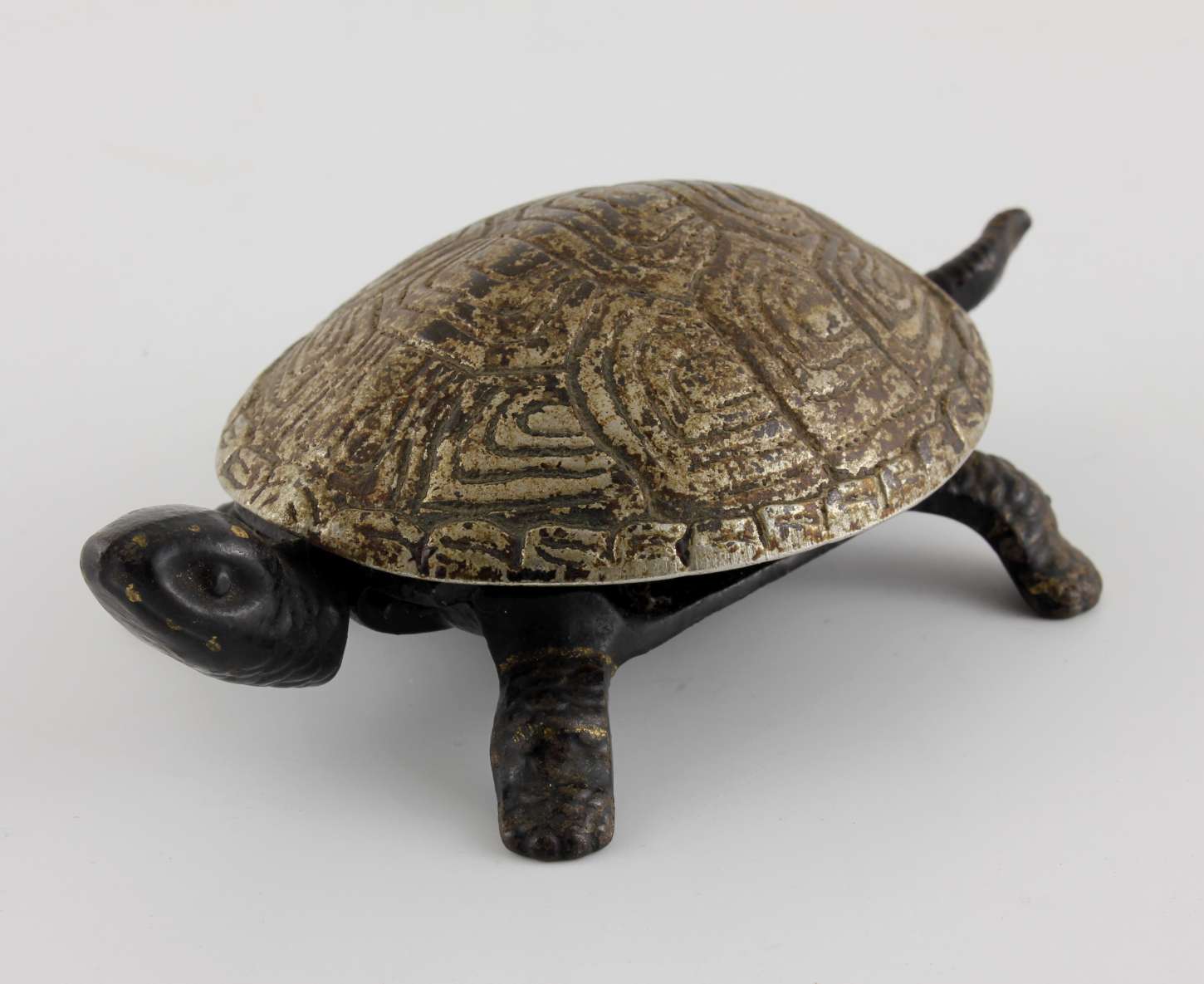 Turtle Table Bell. Novelty German Tortoise Shell Hotel Counter Desk Bell.