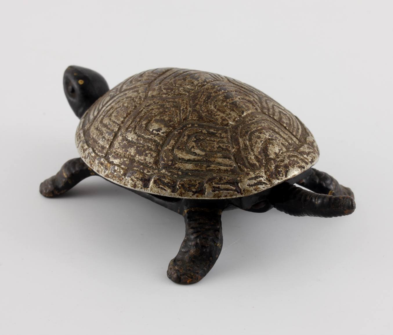 Turtle Table Bell. Novelty German Tortoise Shell Hotel Counter Desk Bell.