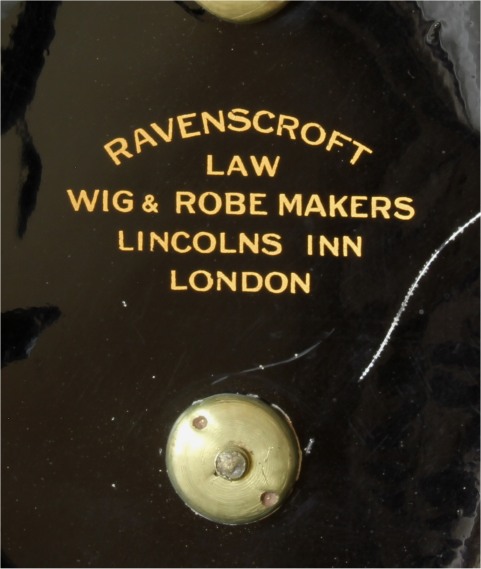 English Barrister's Wig & Large Tole Tin. Ravenscroft Law. W A Williams.