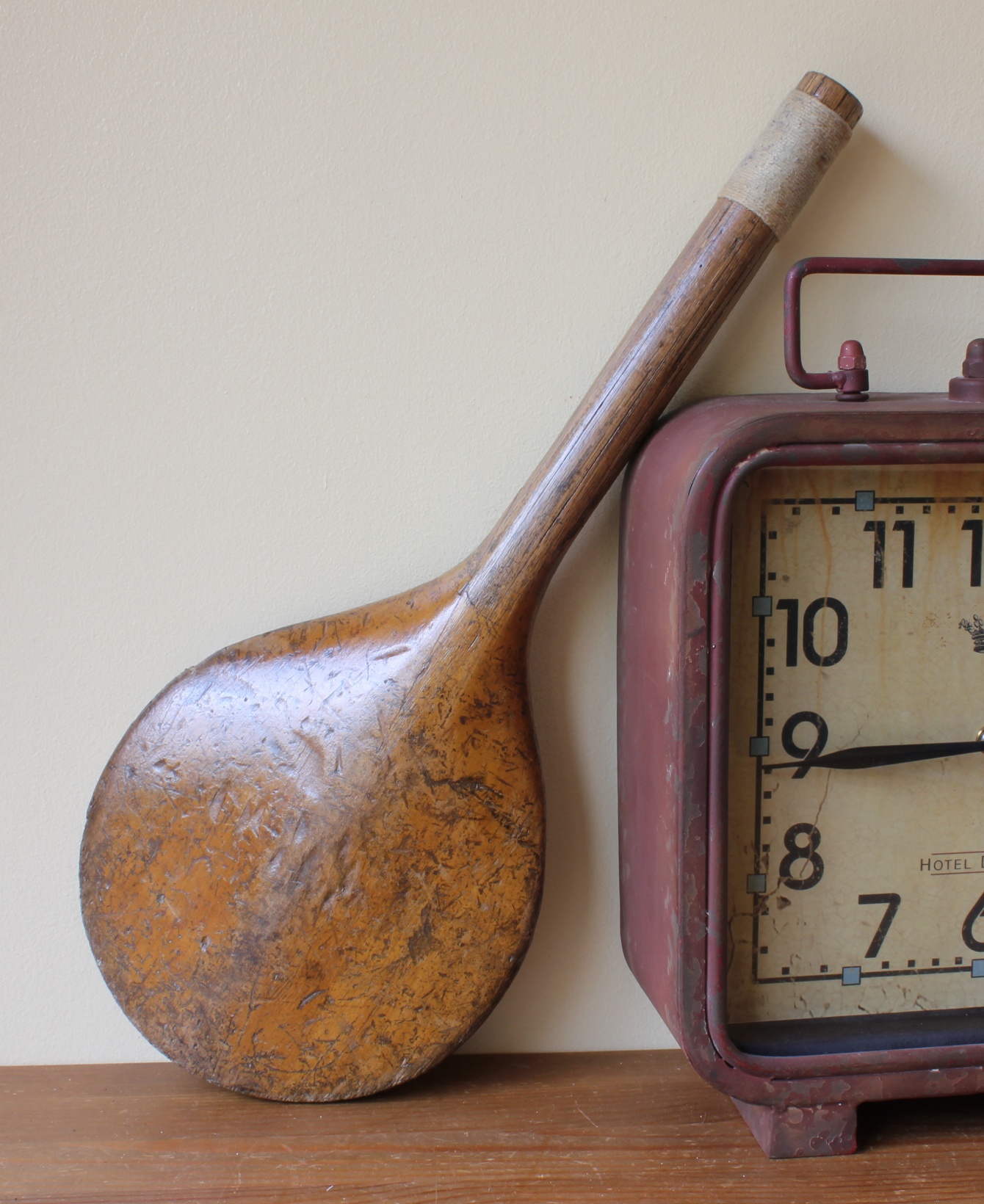 Victorian Wood Stoolball Bat. Wooden Baseball Cricket Antique.