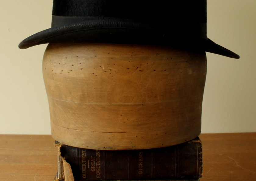 Vintage Wooden Hat Block. Wood Milliner's Shop Hat Display Stand.