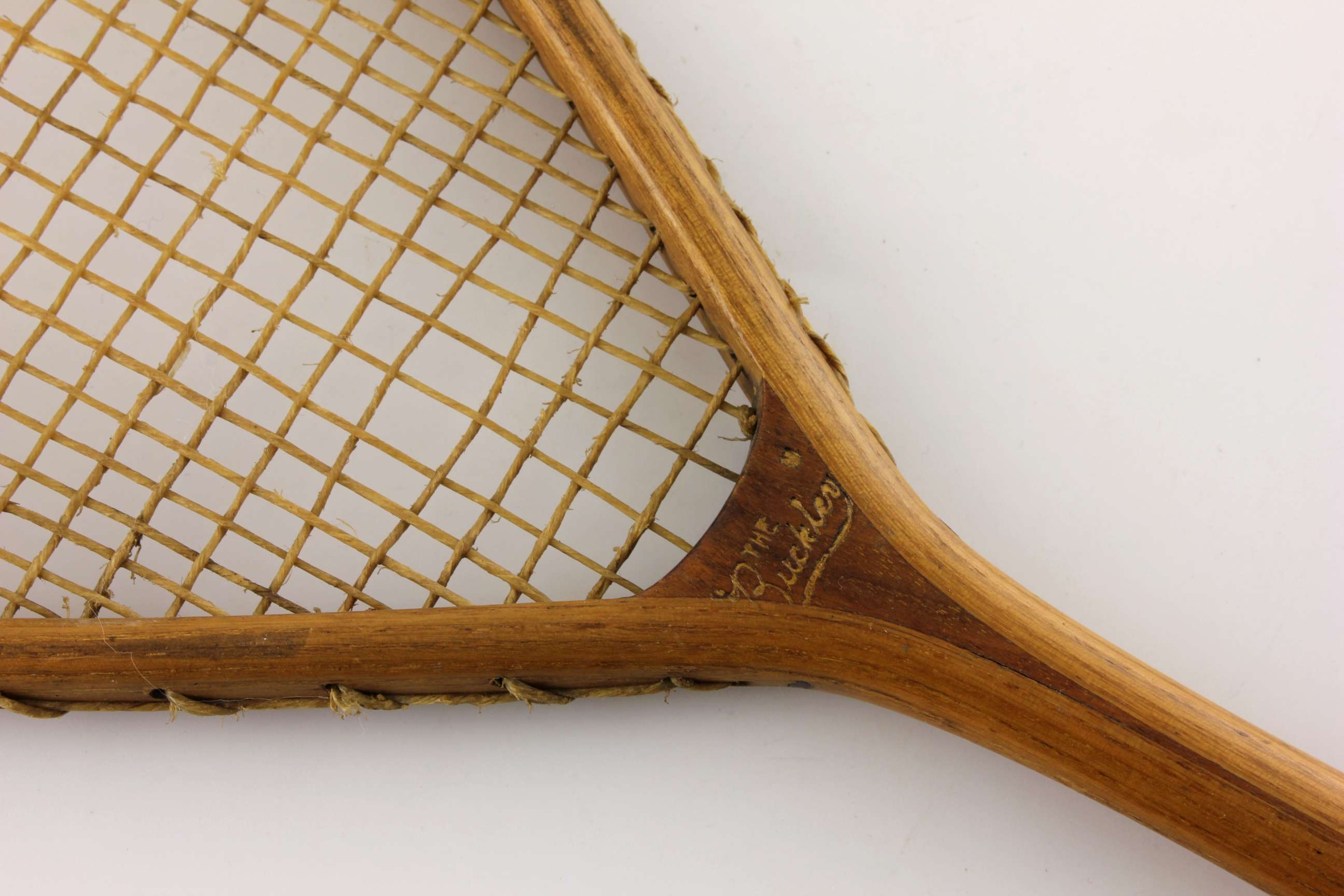 Antique Slazenger The Buckley Badminton Racket. Games Racquet. c1900.