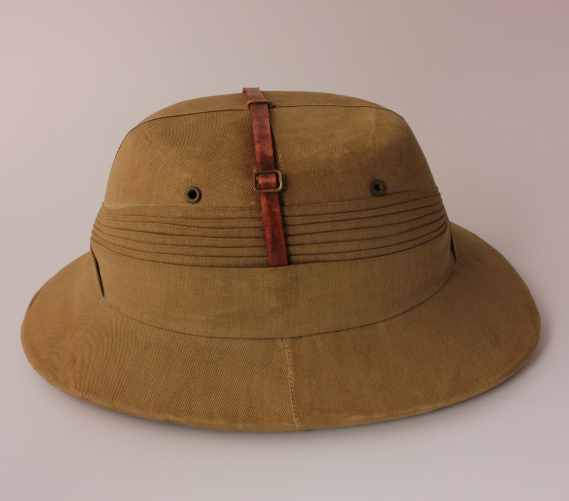 Polo Brand Helmet. B Shewaram Military Pith Hat.Size 6 3/4 WW2 c1940.