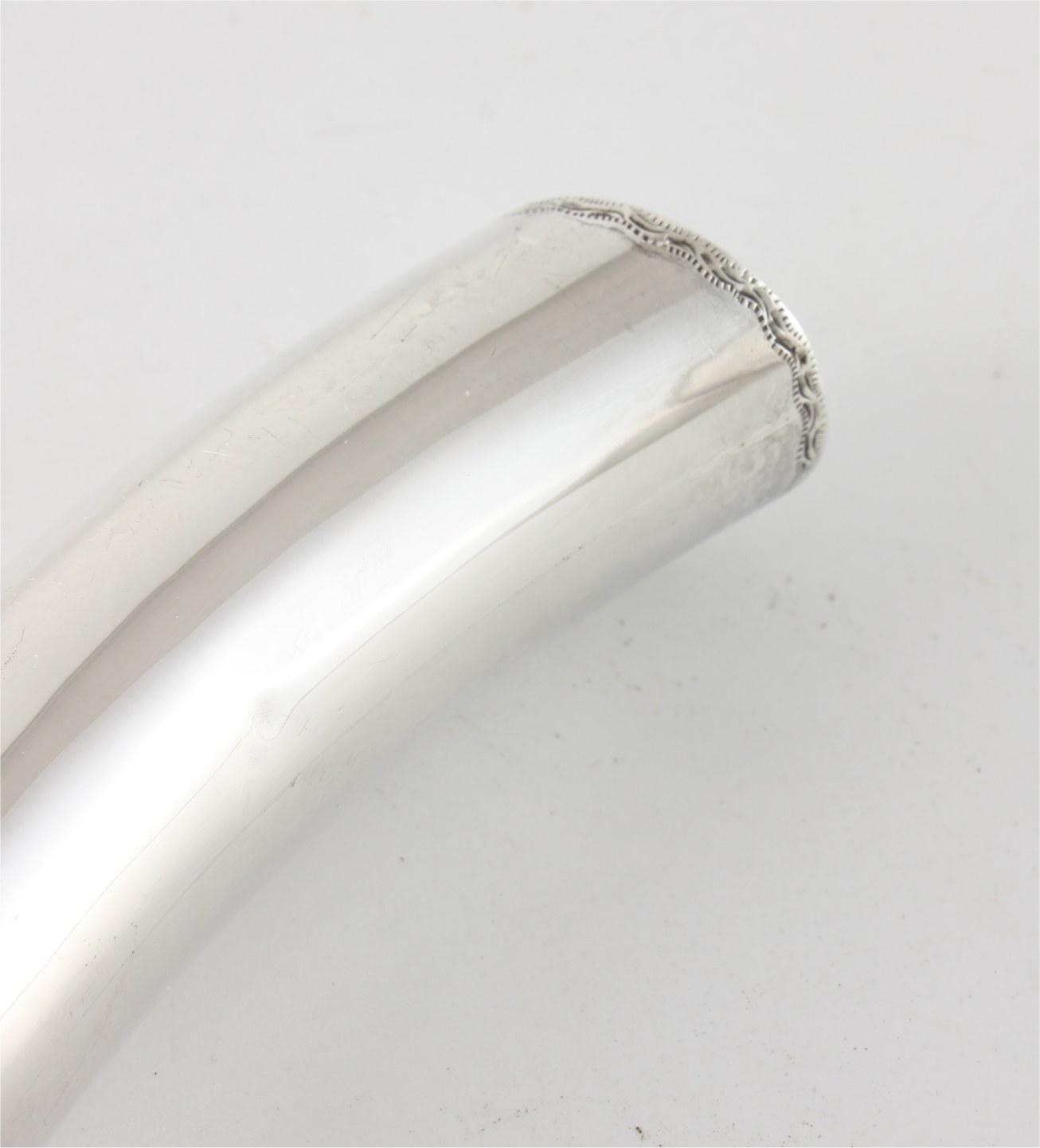 Vintage Silver Topped Opera Walking Cane Stick. Charles S Green. 1988.