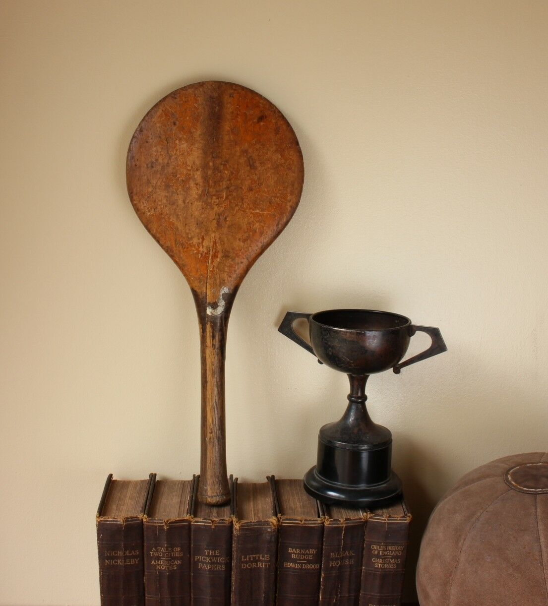 Antique Wood Stoolball Bat. Wooden Vintage Baseball / Cricket Sports ...