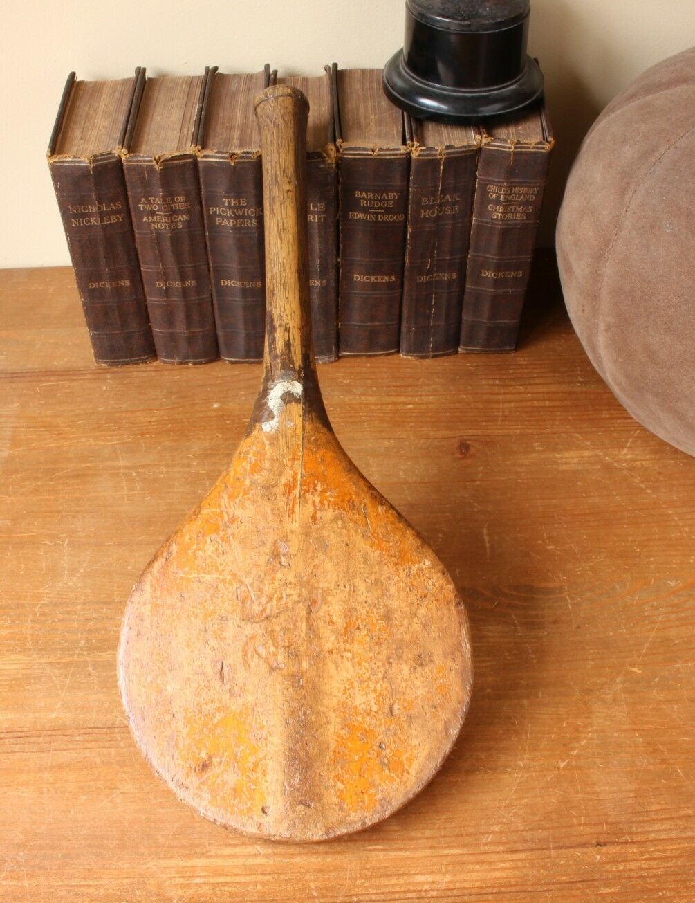 Antique Wood Stoolball Bat. Wooden Vintage Baseball / Cricket Sports ...