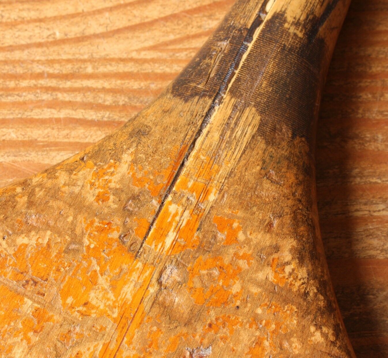 Antique Wood Stoolball Bat. Wooden Vintage Baseball / Cricket Sports ...